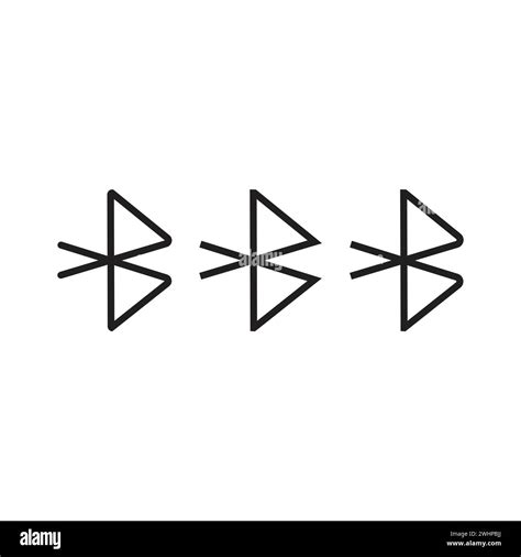 Bluetooth Icon Vector On White Background Stock Vector Image Art Alamy
