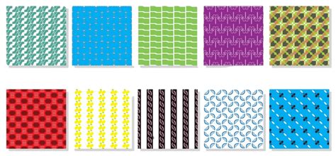 Collection Of Geometric Shapes For Vector Seamless Pattern Texture Background Vector Ornament