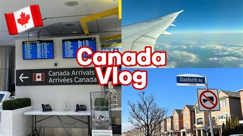캐나다 어학연수 Vlog 비행기타기공항vlog기내식 Youtube