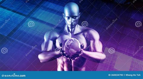 Computer Security Vector Illustration Flat Cartoon Desktop Pc With