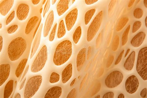 Bone Tissue Human Skeleton Under Microscope Cells Structure Medical