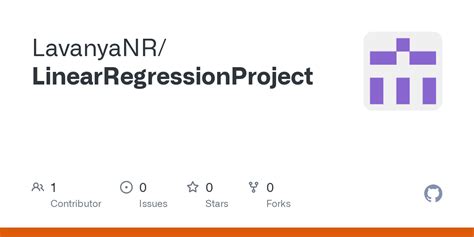 Github Lavanyanrlinearregressionproject