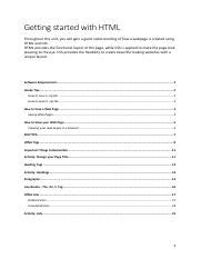 Getting Started With HTML Learn The Basics Of Webpage Creation Course Hero