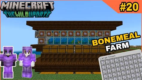 We Made A Bonemeal Farm Bone Meal Farm Minecraft Bedrock Best