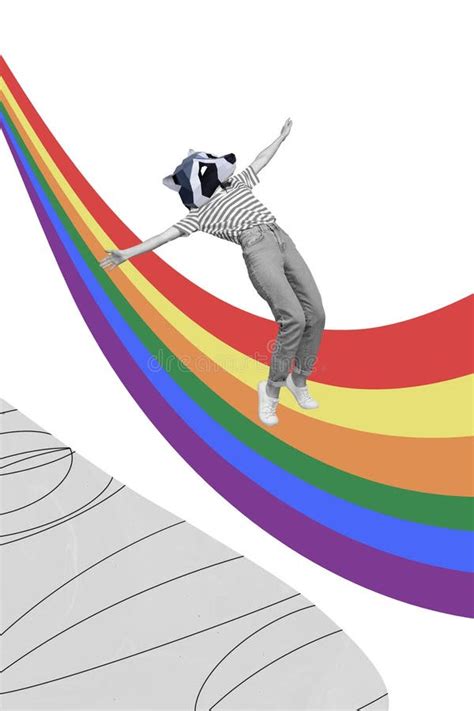 Sketch Image Trend Artwork Composite 3d Photo Collage Of Freedom Gay