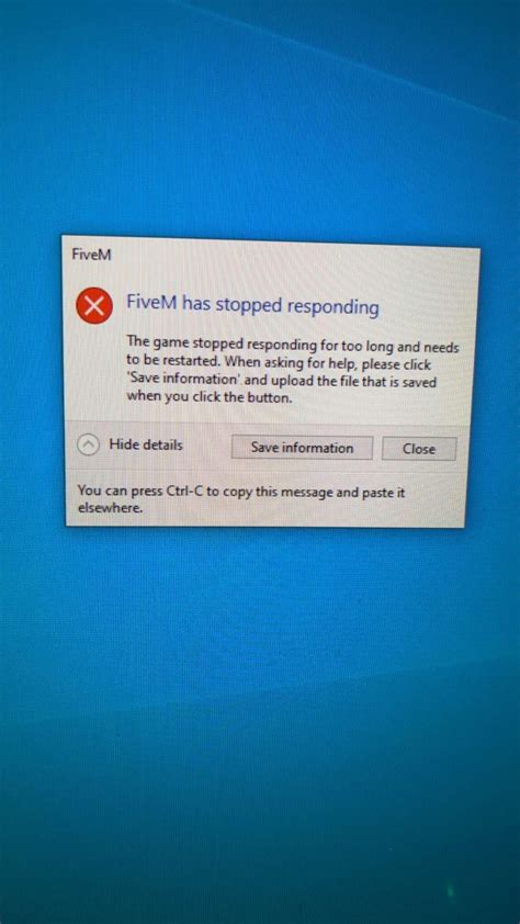 Every Single Time I Close A Server Fivem Crashes Anybody Know Why