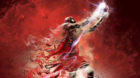 Download Surreal Basketball Cool Jordan Pose Wallpaper