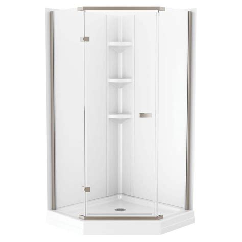 Delta Classic 38 In L X 38 In W X 70 63 In H Corner Shower Stall Kit
