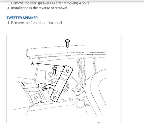 Removing Rear Inside Panels To Replace Speakers