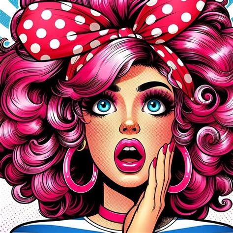 Comic Style Pop Art Girls Generative Ai Premium Ai Generated Image