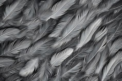 Premium Photo Feathers Of A Gray Bird Closeup As A Background