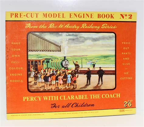 Pre Cut Model Engine Book No 2 Percy With Clarabel The Coach De Rev W Awdry Very Good