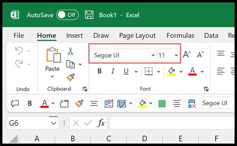 Default Font In Excel Change Style Size And Color