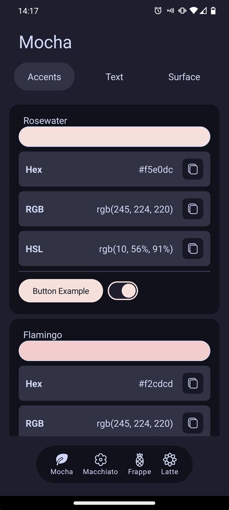 github lighttigerxiv catppuccin palette android an app containing