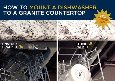 How To Secure A Dishwasher Under A Granite Countertop Detroit Chinatown