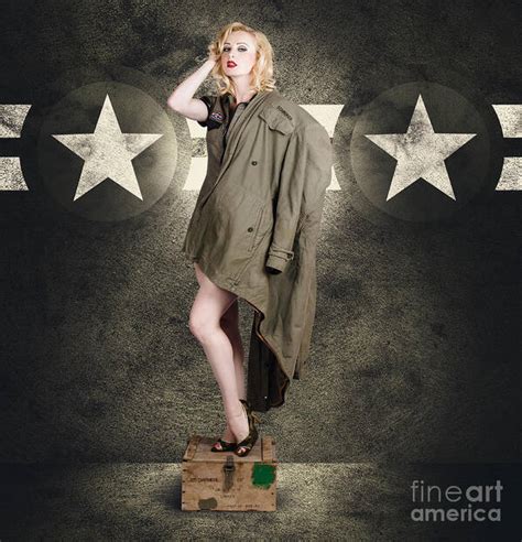 Military Girl Poster