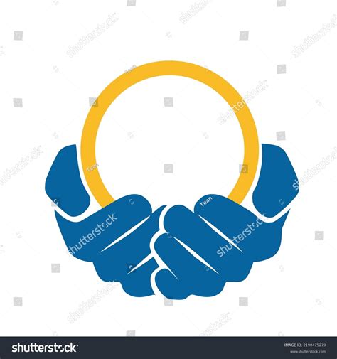 Hand Save Creative Concept Logo Design Stock Vector Royalty Free