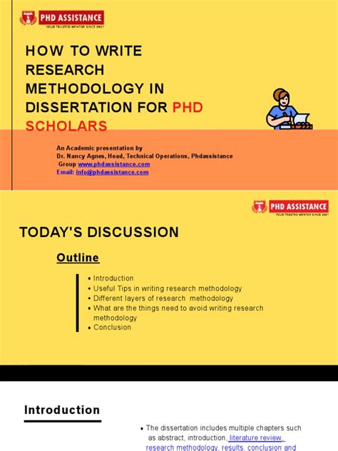 How To Write Research Methodology In Dissertation For Phd Scholars Phdassistance Pdf