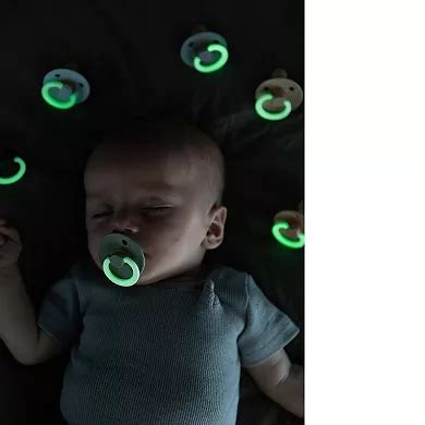 Bibs Glow In The Dark 2 Pack Pacifiers 6 18 Mos