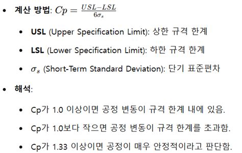 통계적 공정관리