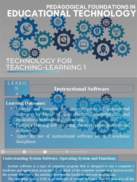 Lesson 4 Instructional Software Pdf Operating System Software