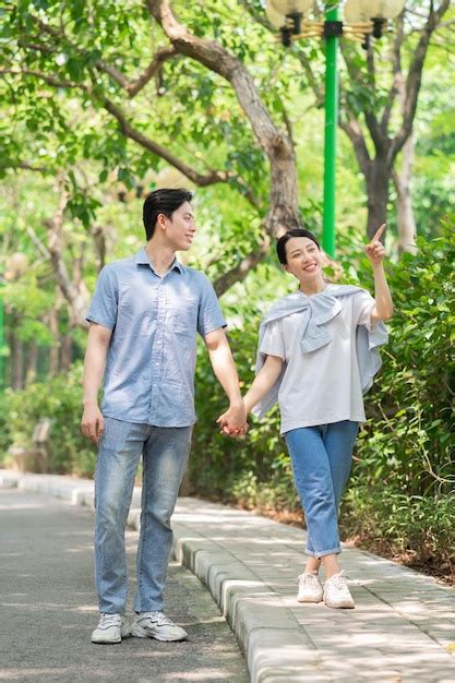 Premium Photo Image Of Young Asian Couple Outside