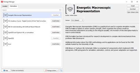Installed Packagespackage Marketplace Tabs
