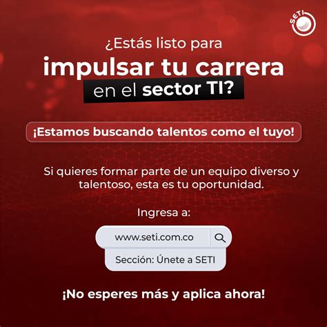 Seti S A S En Linkedin Conoce El Detalle De Nuestras Vacantes Y Se