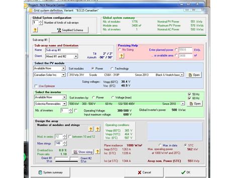 Pvsyst V6 34 Multi Orientation With Central Inverter Simulation Issue