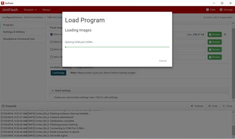 IWR BOOST Uniflash Freezing While Flashing IWR Sensors Forum Sensors TI E E