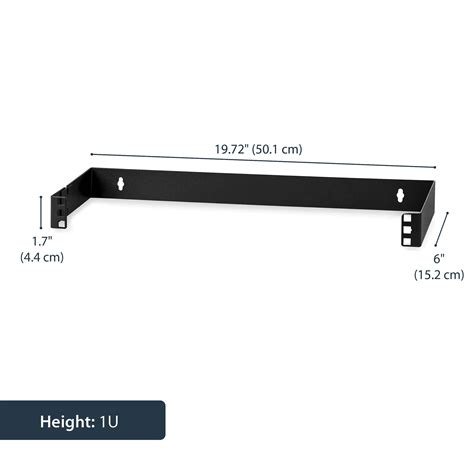 Buy 1u Hinged Wall Mount Patch Panel Bracket 4 Inch Deep