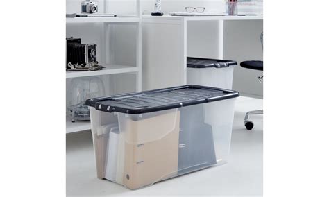 Argos Home Home Curve 1 X 100l Storage Boxes With Lid Clear India Ubuy