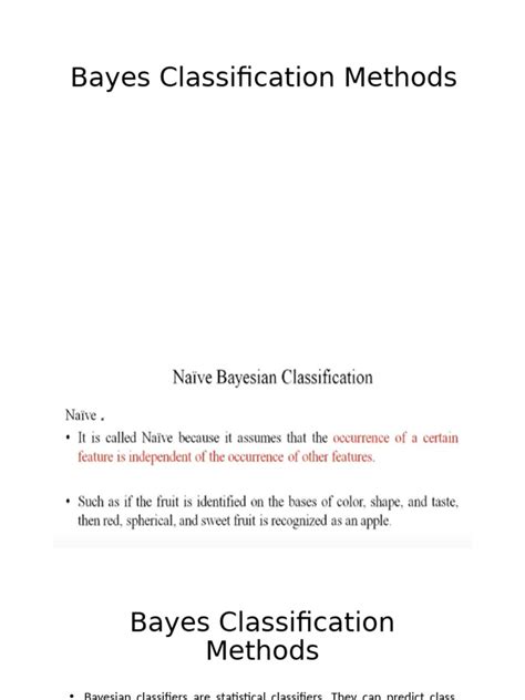 Bayes Classification Pdf