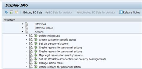 SAP HR What Are Actions In SAP Infotype