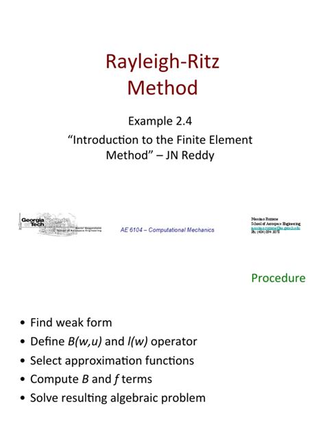 fem ritz method pdf finite element method mathematical concepts