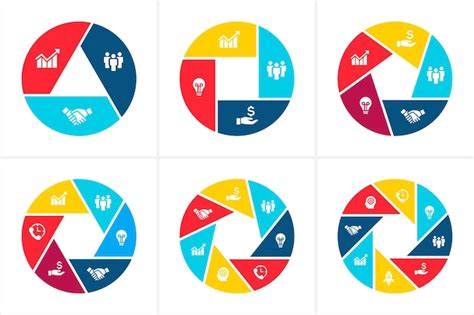 Premium Vector Vector Circle Elements Set For Infographic Business
