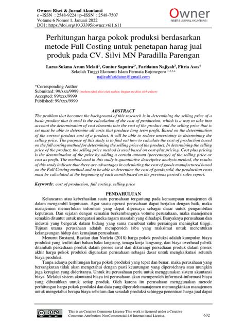 Laporan Hpp Manufaktur Pdf Investing Financial Economics