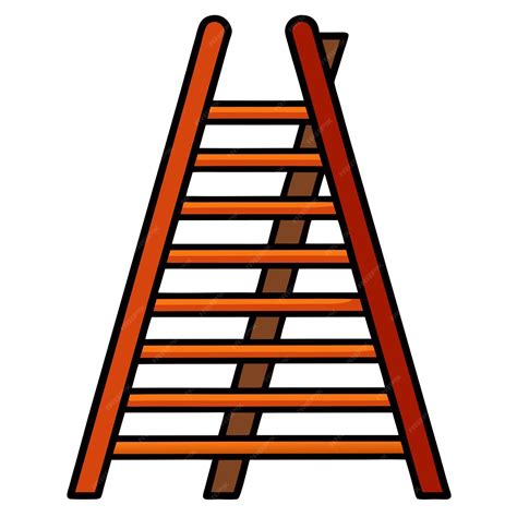 Wooden Ladder Clipart Vector Art And Illustration Premium Ai