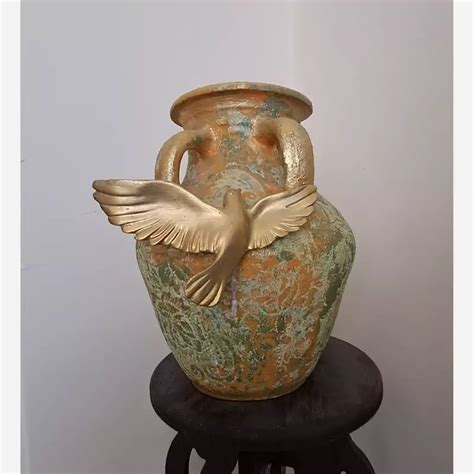 خرید و قیمت گلدان پتینه گلدان نقش برجسته از غرفه آیراس