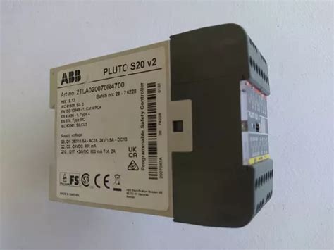 Relevador De Seguridad Pluto S20 V2 Abb 2tla020070r4700 Meses Sin Interés