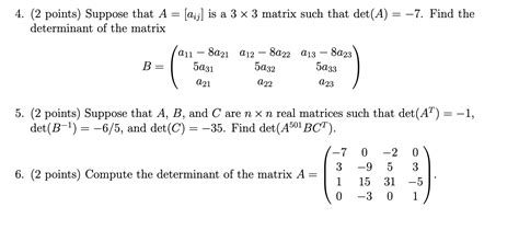 Points Suppose That A Aij Is A Matrix Chegg Com