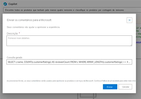 Consultas Com O Microsoft Copilot Para Azure Visualização Azure