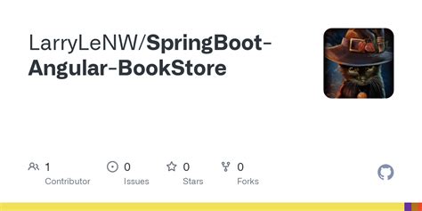 GitHub LarryLeNW SpringBoot Angular BookStore