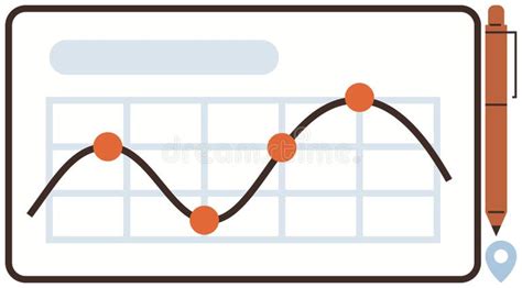 Analytics Dashboard With Data Points And Trend Line On Grid Chart Stock