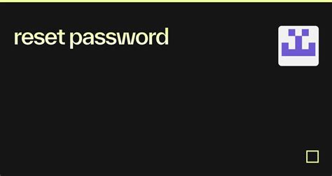 Reset Password Codesandbox