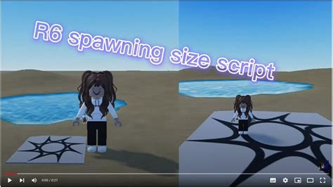 Roblox Tutorials R6 Spawning Size Script Script Updated Oct 22 Youtube