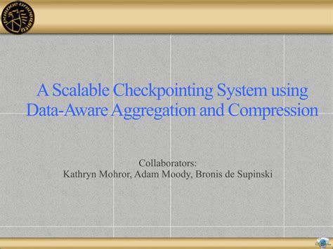 Ppt Reliable And Scalable Checkpointing Systems For Distributed