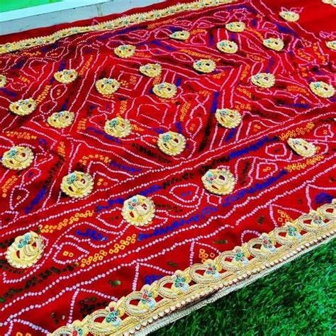 Pure Ojariya Chunri Pila Saree Nr Kcpc At ₹ 1499900 Sikar Id
