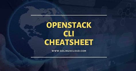 OpenStack Command Line Cheat Sheet Beginner S Guide GoLinuxCloud