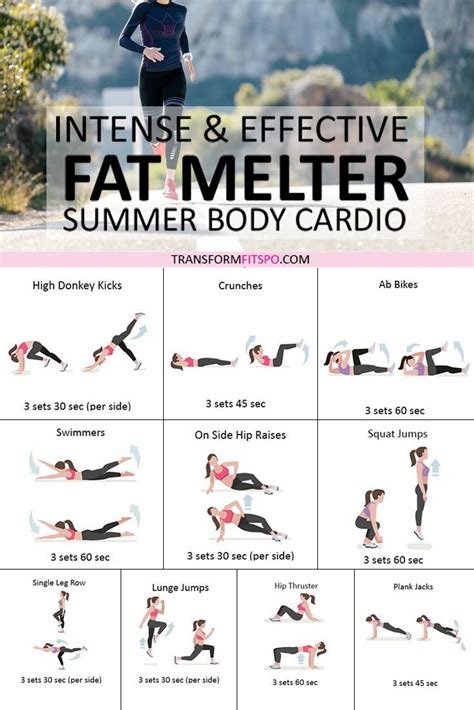 ⭐️ How To Melt Fat Summer Cardio Workout For Women Cardio Workout
